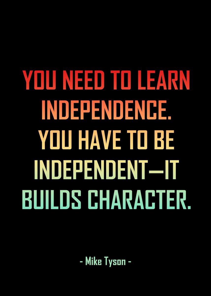 'Mike Tyson Quotes' Poster, picture, metal print, paint by Khoyrur ...