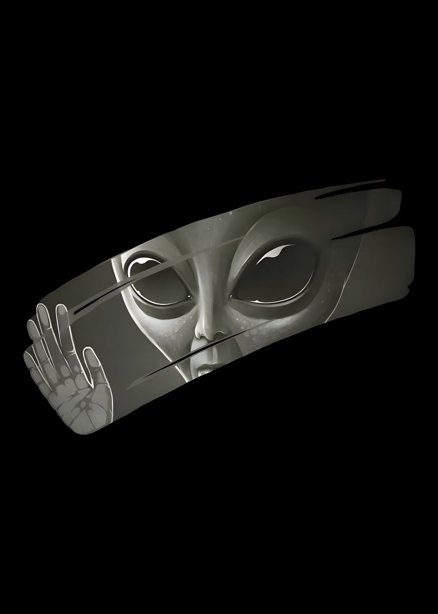 'HI HUMAN' Poster, picture, metal print, paint by Flux Lab | Displate