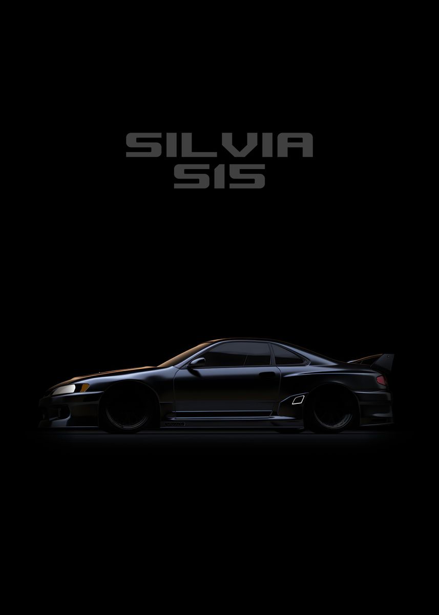 's15 jdm car' Poster, picture, metal print, paint by Masje Studio ...