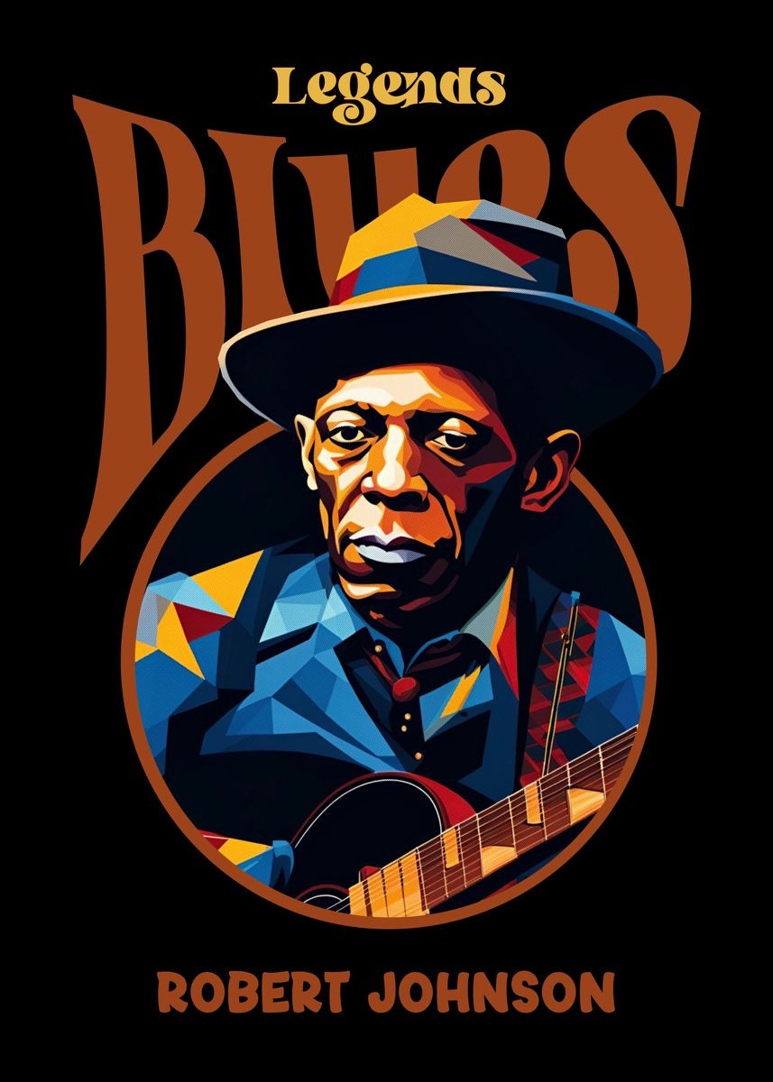 'Robert Johnson wpap' Poster, picture, metal print, paint by Popart ...