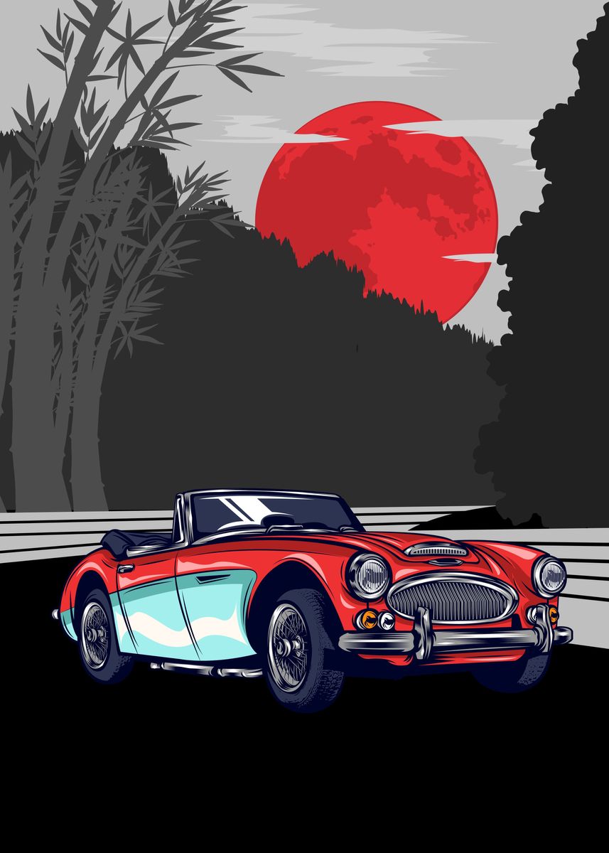 'Vintage car' Poster by Poster Collections | Displate