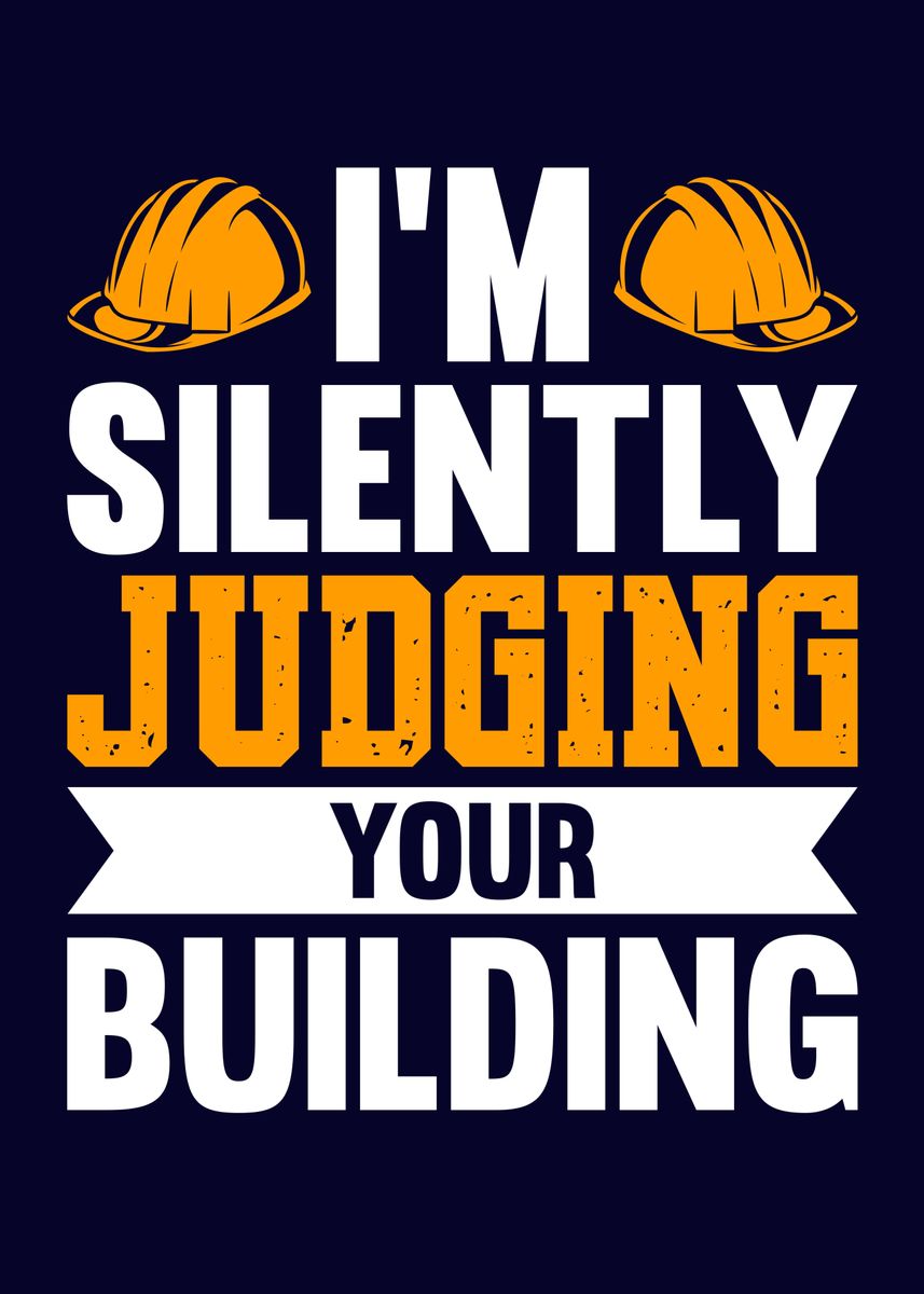 'Funny Construction Worker' Poster by MzumO | Displate