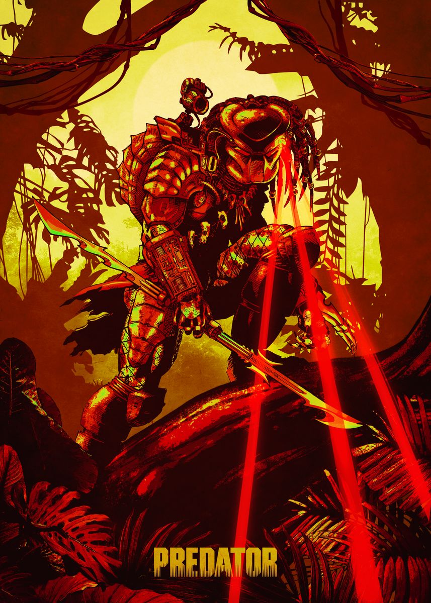 'Predator Chroma Chronicles' Poster, picture, metal print, paint by ...