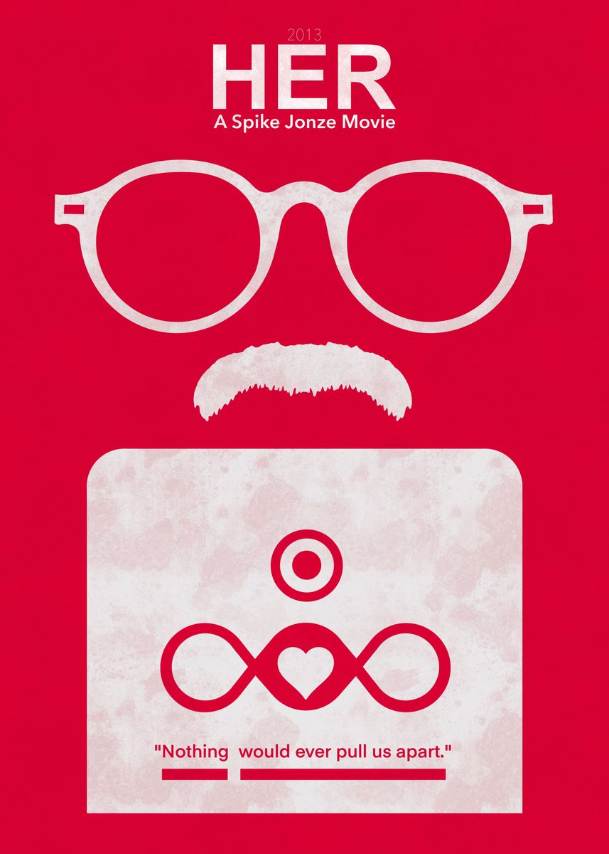 'Her movie poster' Poster, picture, metal print, paint by Aiden Tells | Displate