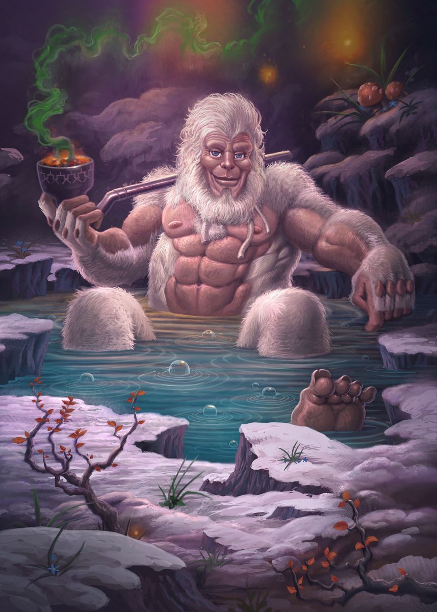 'Yeti' Poster, picture, metal print, paint by TerpeneTom | Displate