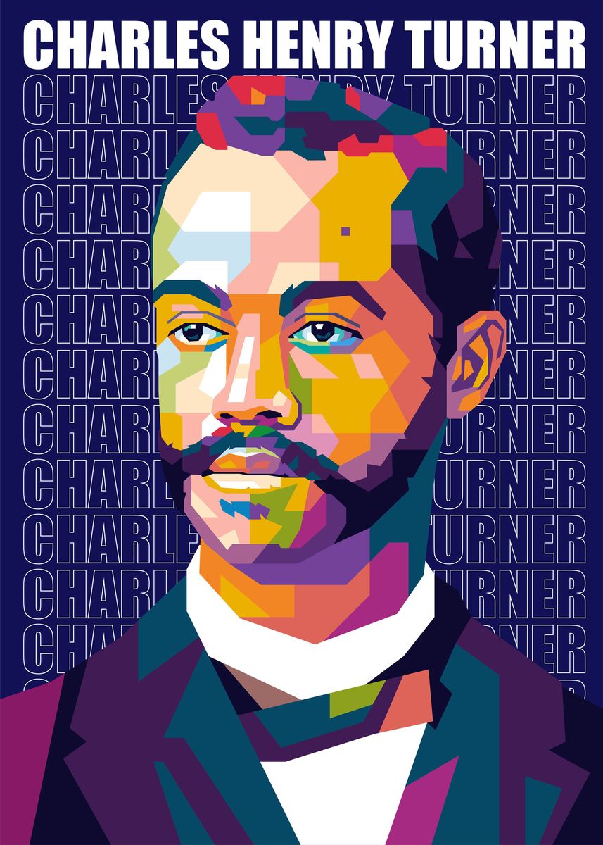 'Charles Henry Turner' Poster, picture, metal print, paint by Mas Nono ...