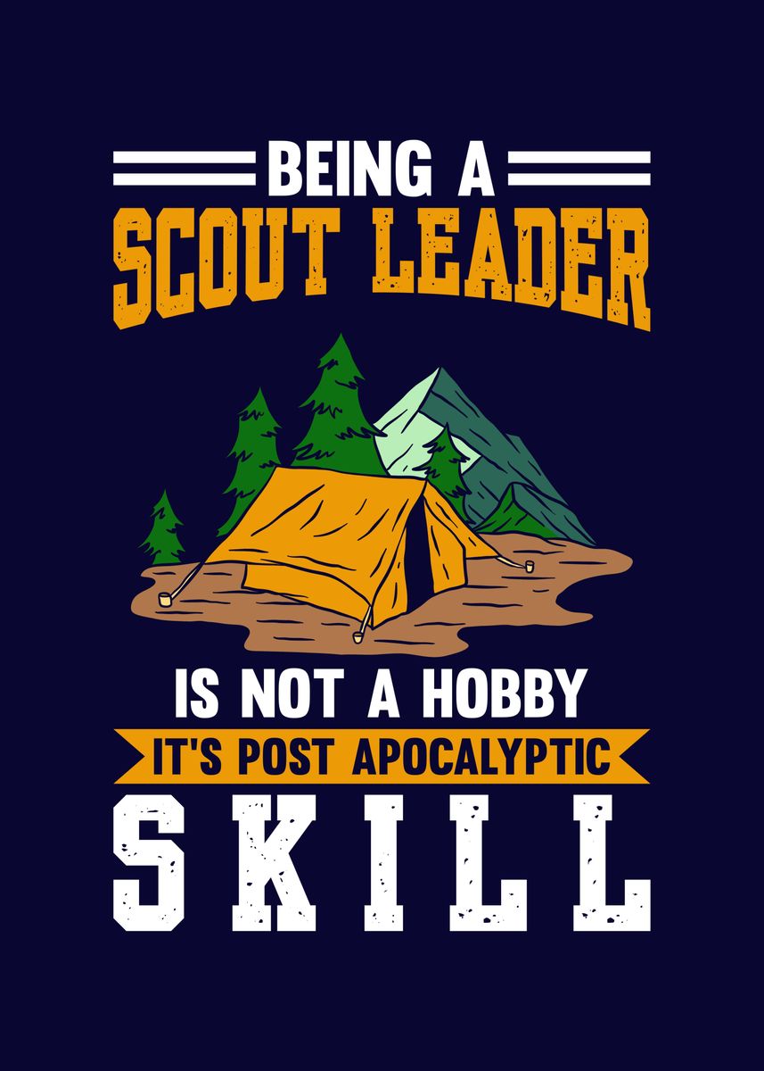 'Scout Leader Scouting' Poster, picture, metal print, paint by MzumO ...