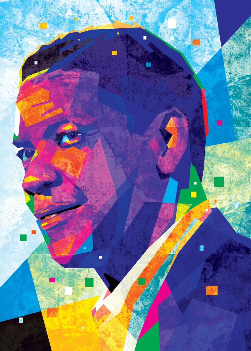 'denzel' Poster, picture, metal print, paint by Em sandia | Displate