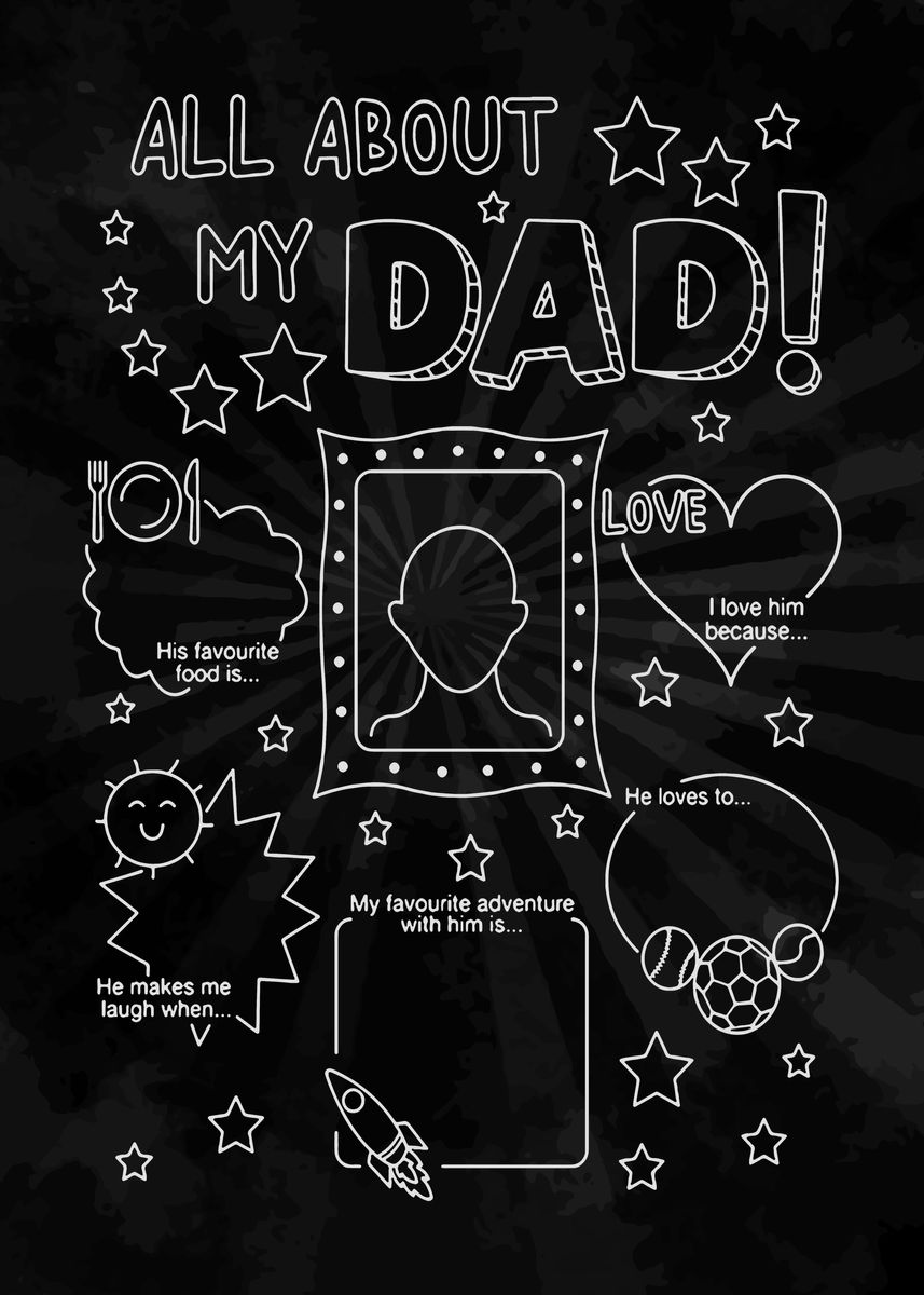 'All About My Dad' Poster by Loves Poster | Displate