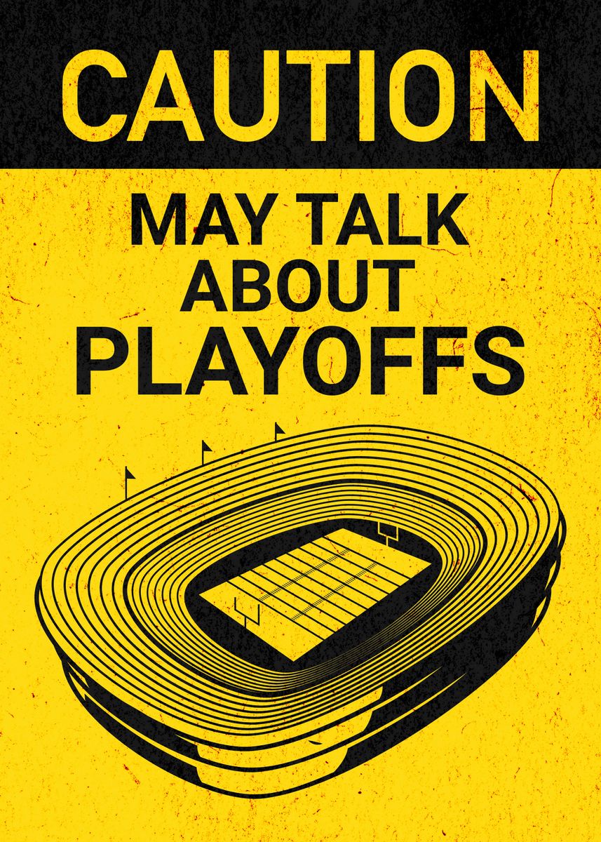 'CAUTION STADIUM' Poster, picture, metal print, paint by Atomic Chinook ...