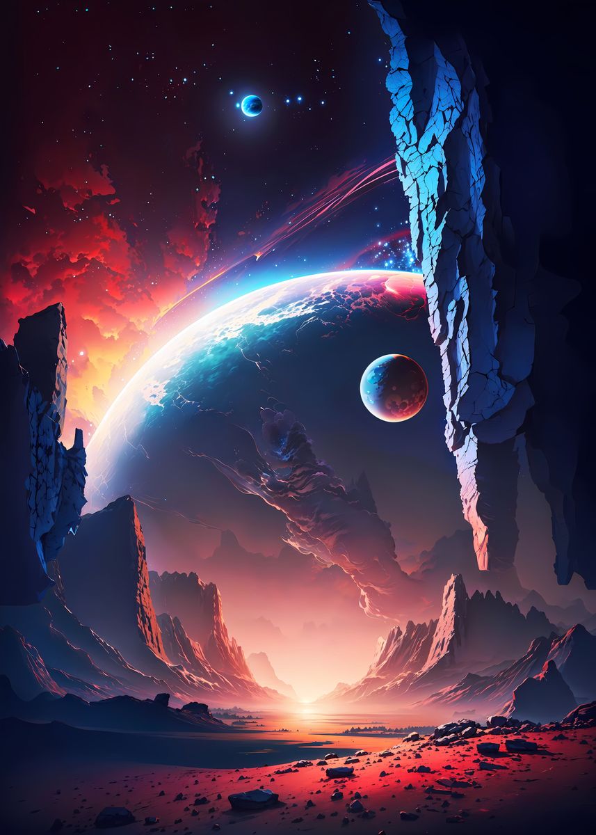 'Planetarium Dreams' Poster, picture, metal print, paint by Luong Phat ...