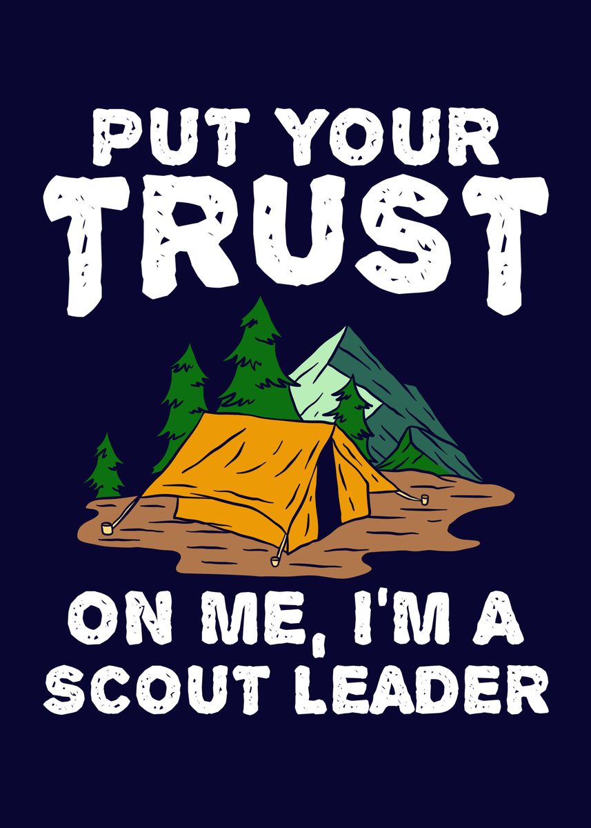 'Scout Leader Scouting' Poster, picture, metal print, paint by MzumO ...