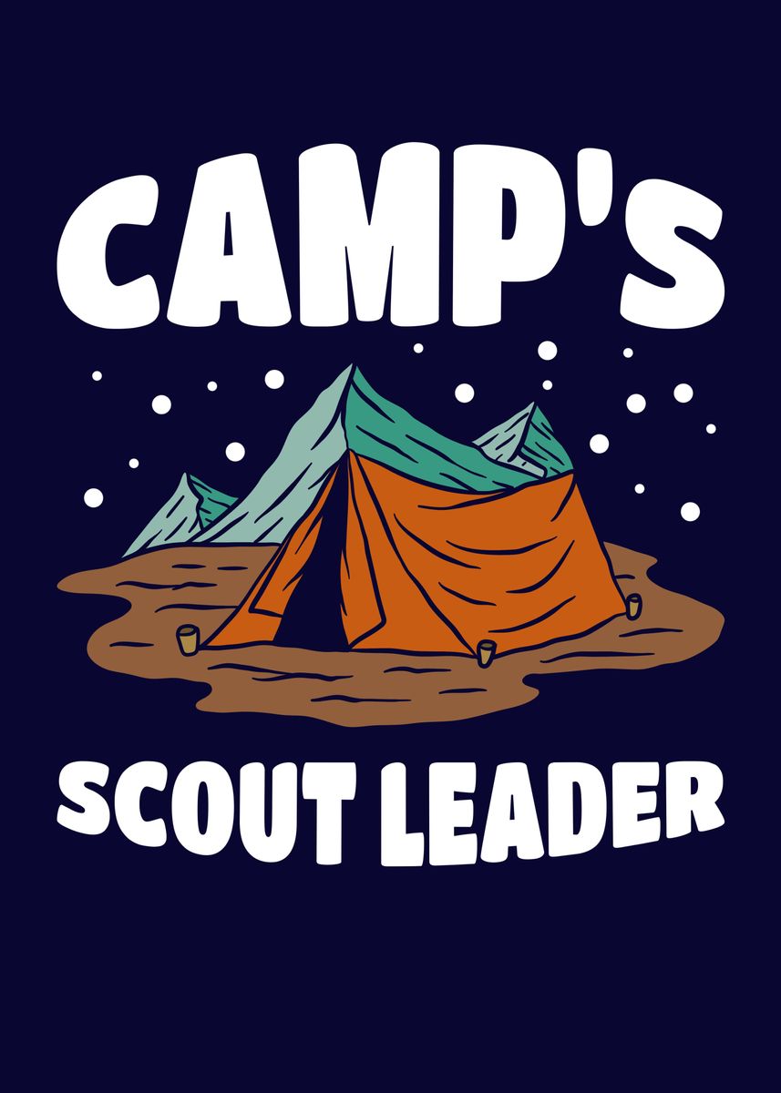 'Scout Leader Scouting' Poster, picture, metal print, paint by MzumO ...