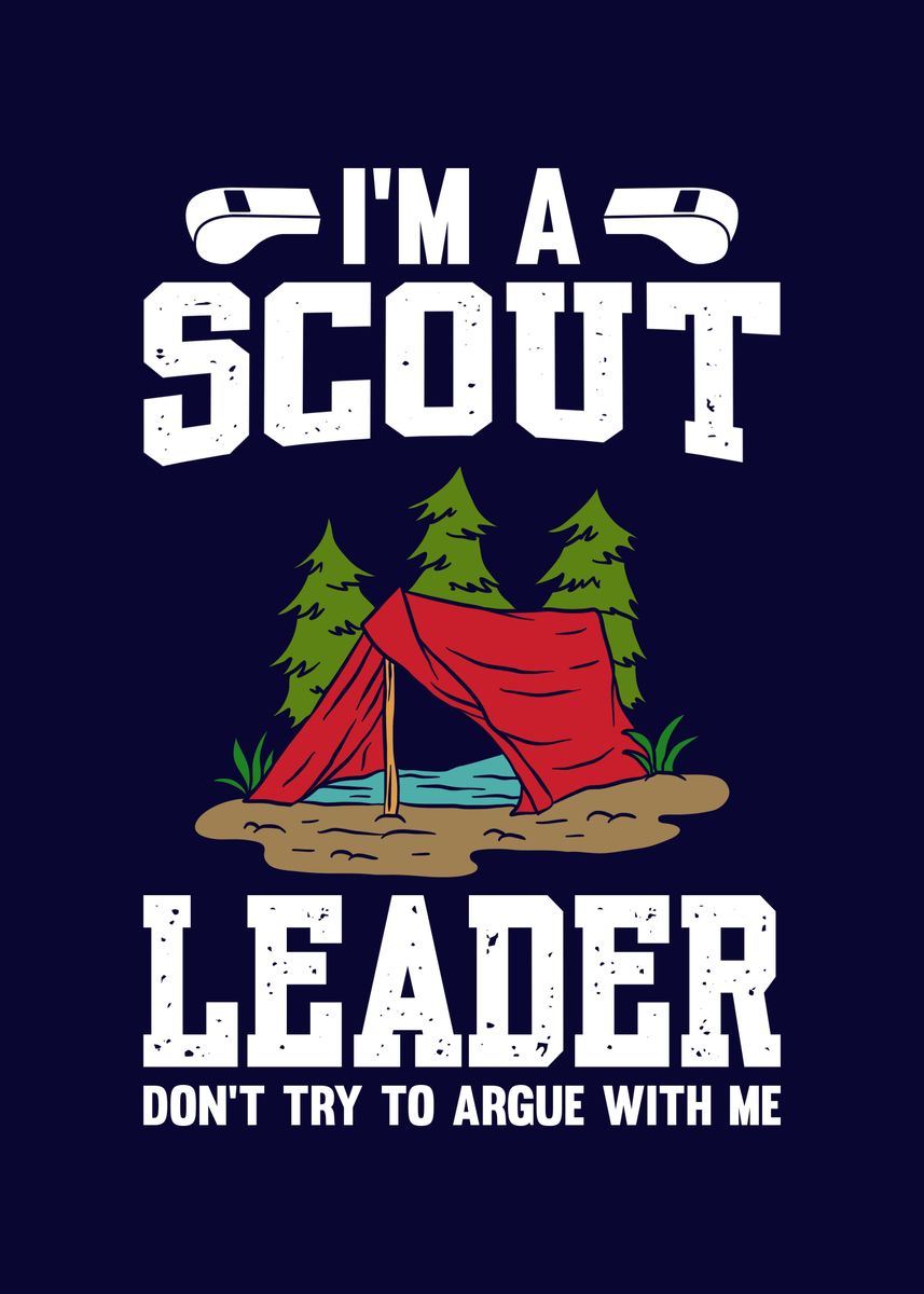 'Scout Leader Scouting' Poster, picture, metal print, paint by MzumO ...