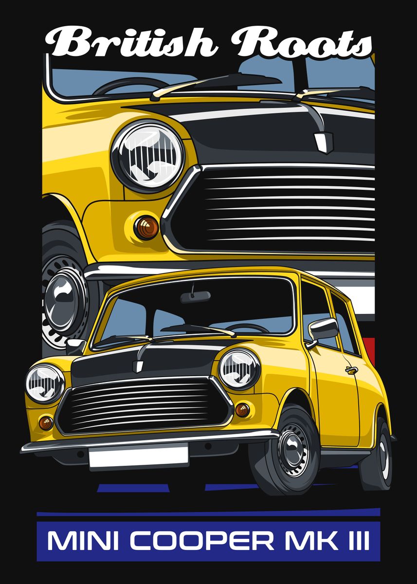 'British Mini ' Poster, picture, metal print, paint by Berkah Jaya ...