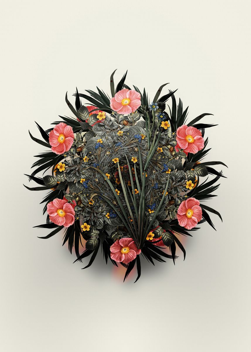 'Bermudiana Wreath' Poster by Holy Rock Design | Displate