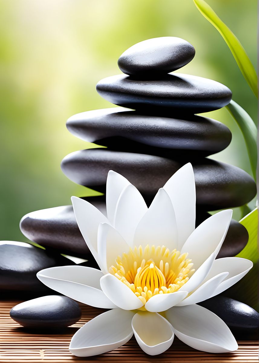 'White Lotus Calm' Poster by insideFairy | Displate