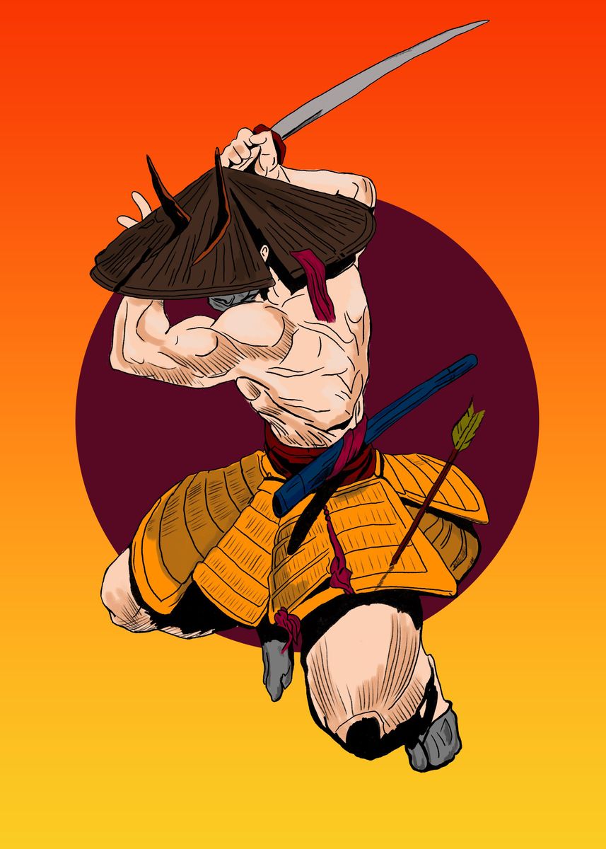 'color samurai' Poster, picture, metal print, paint by luigi diamanti ...