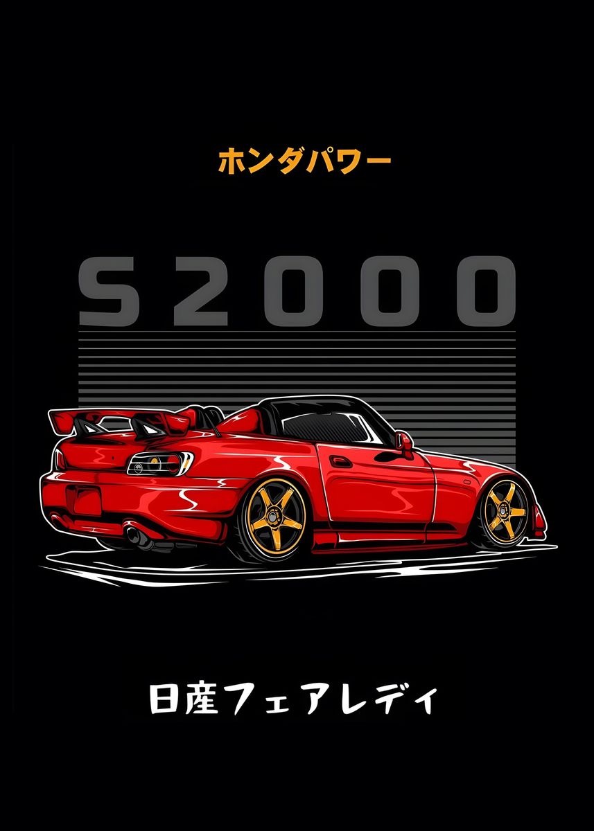 'Honda S2000 CAR' Poster by Anime manga | Displate