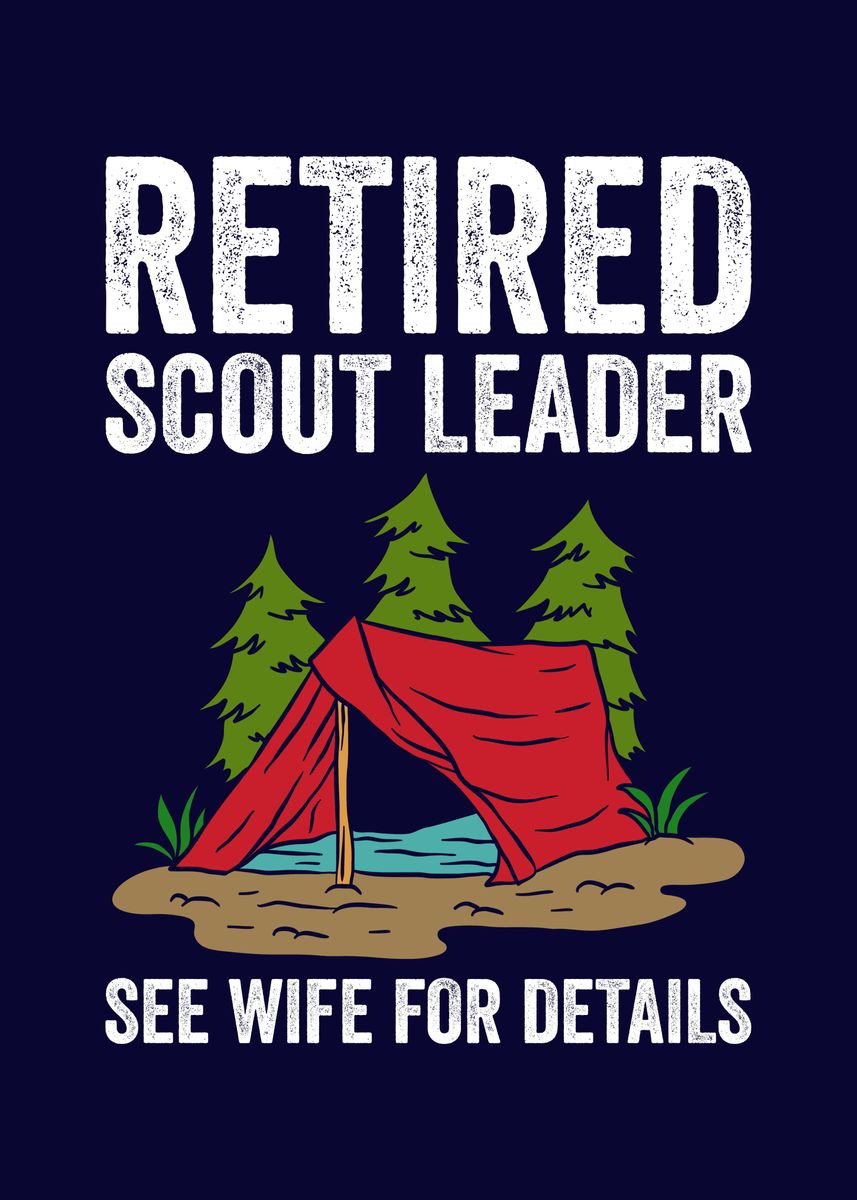 'Scout Leader Scouting' Poster, picture, metal print, paint by MzumO ...