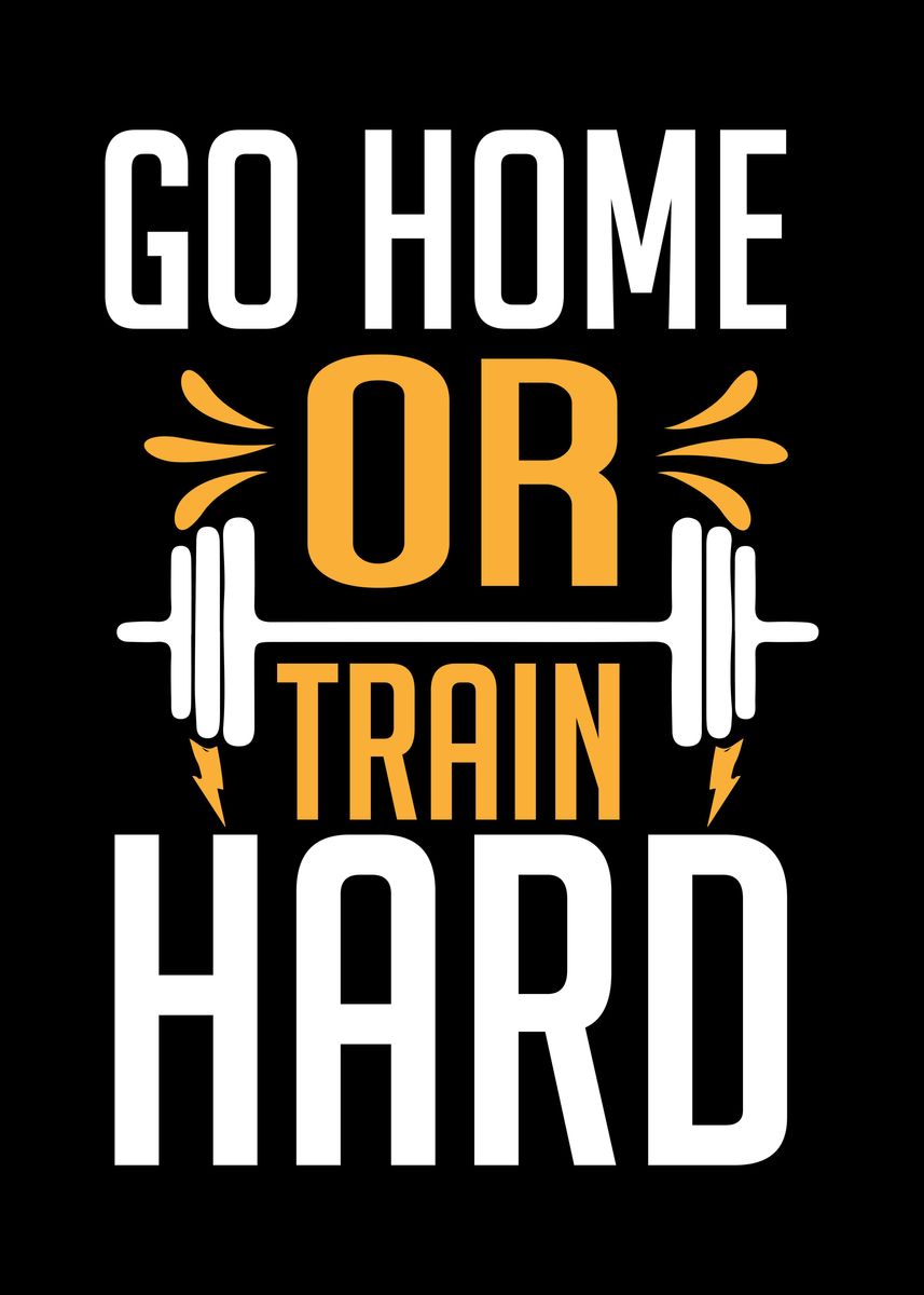 'Gym Quotes Motivation' Poster, picture, metal print, paint by Kiana ...