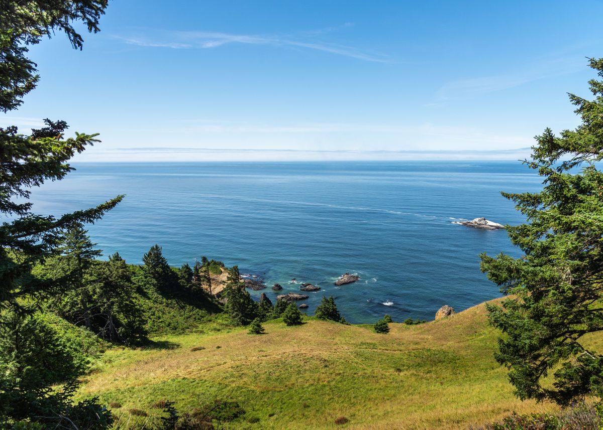 'Pacific Ocean Oregon Coast' Poster by Nicholas Steven | Displate