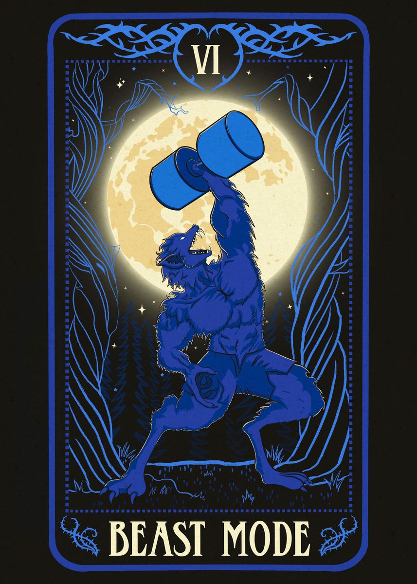 'Beast Mode' Poster, picture, metal print, paint by Rebalien | Displate