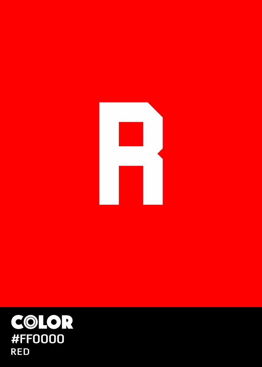 'Red Code Color' Poster, picture, metal print, paint by Remang Remang ...