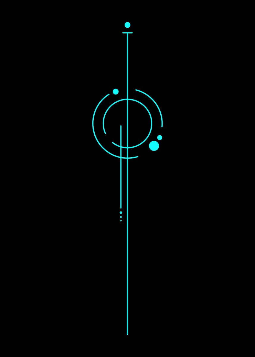 'line 9' Poster, picture, metal print, paint by Fill Artwork | Displate