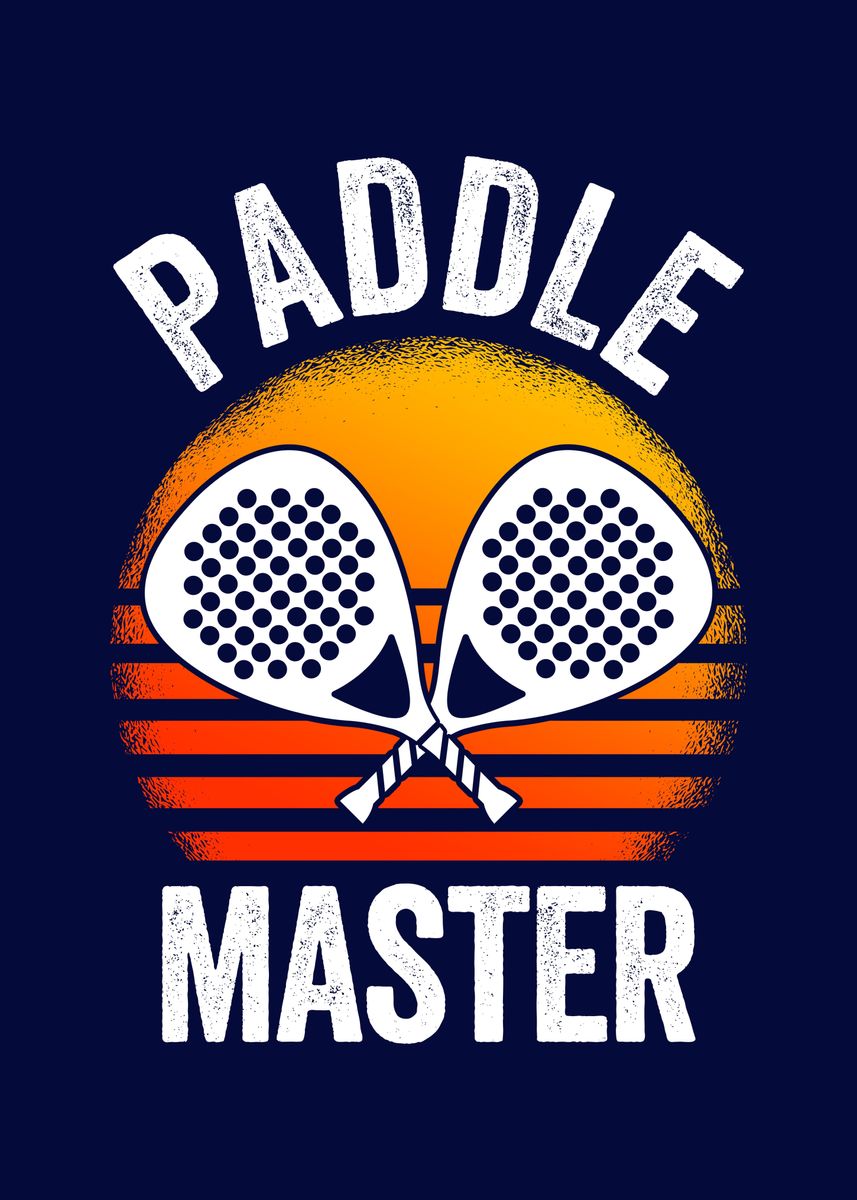 'Paddle Tennis Paddleball' Poster, picture, metal print, paint by MzumO ...