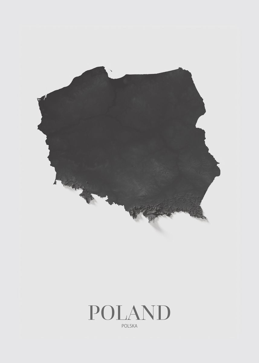 'Poland Map' Poster by Posterium Wall Art | Displate