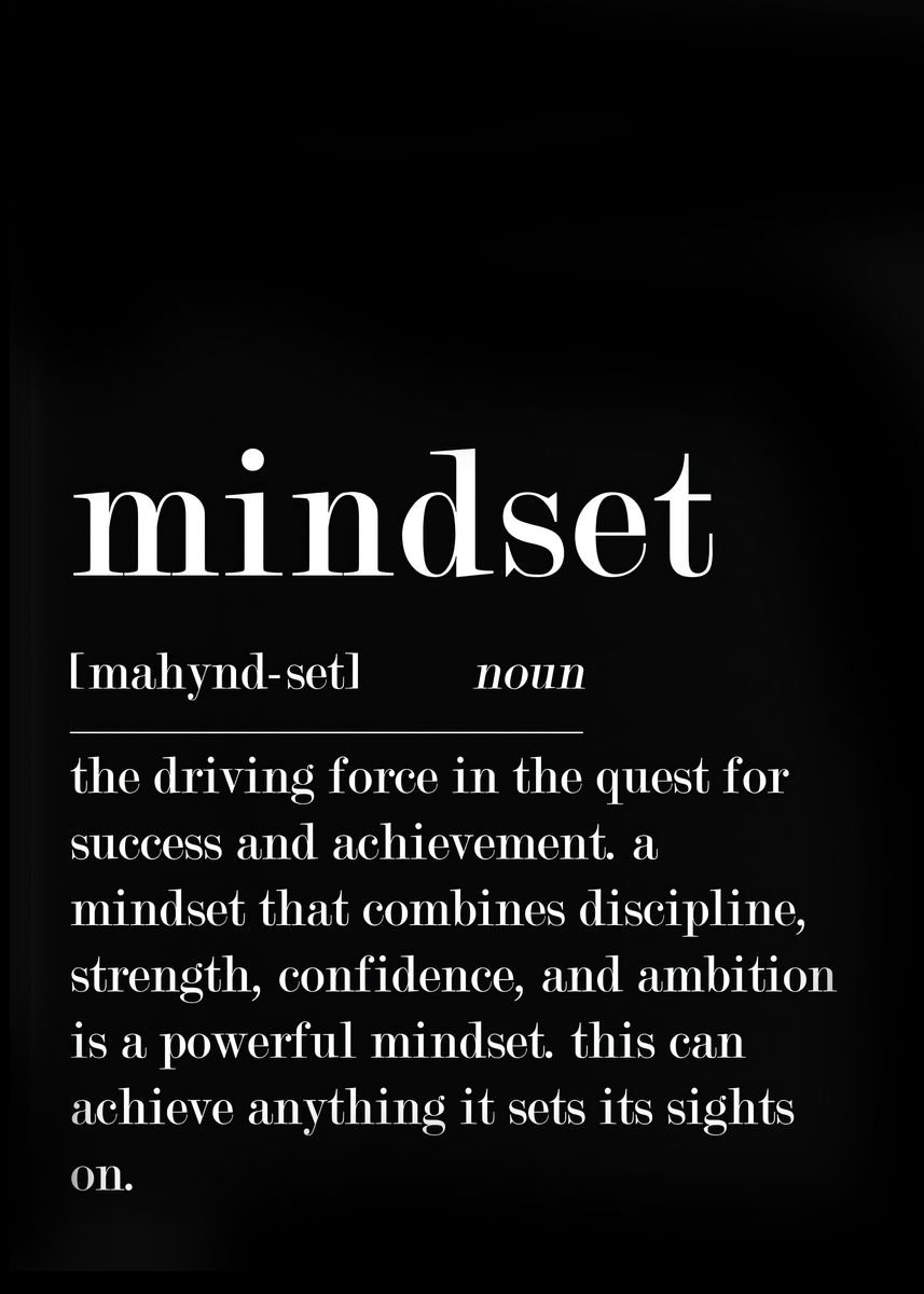 'Mindset Art Black ' Poster, picture, metal print, paint by gani ismail ...