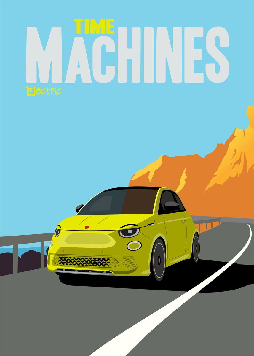 'Electric car' Poster by Jack | Displate