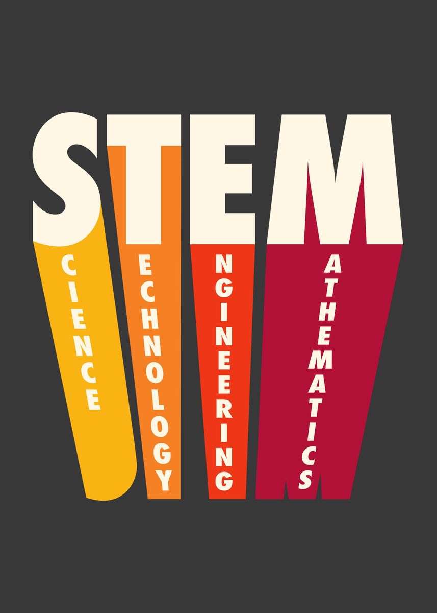 'STEM ' Poster, picture, metal print, paint by rocket man | Displate