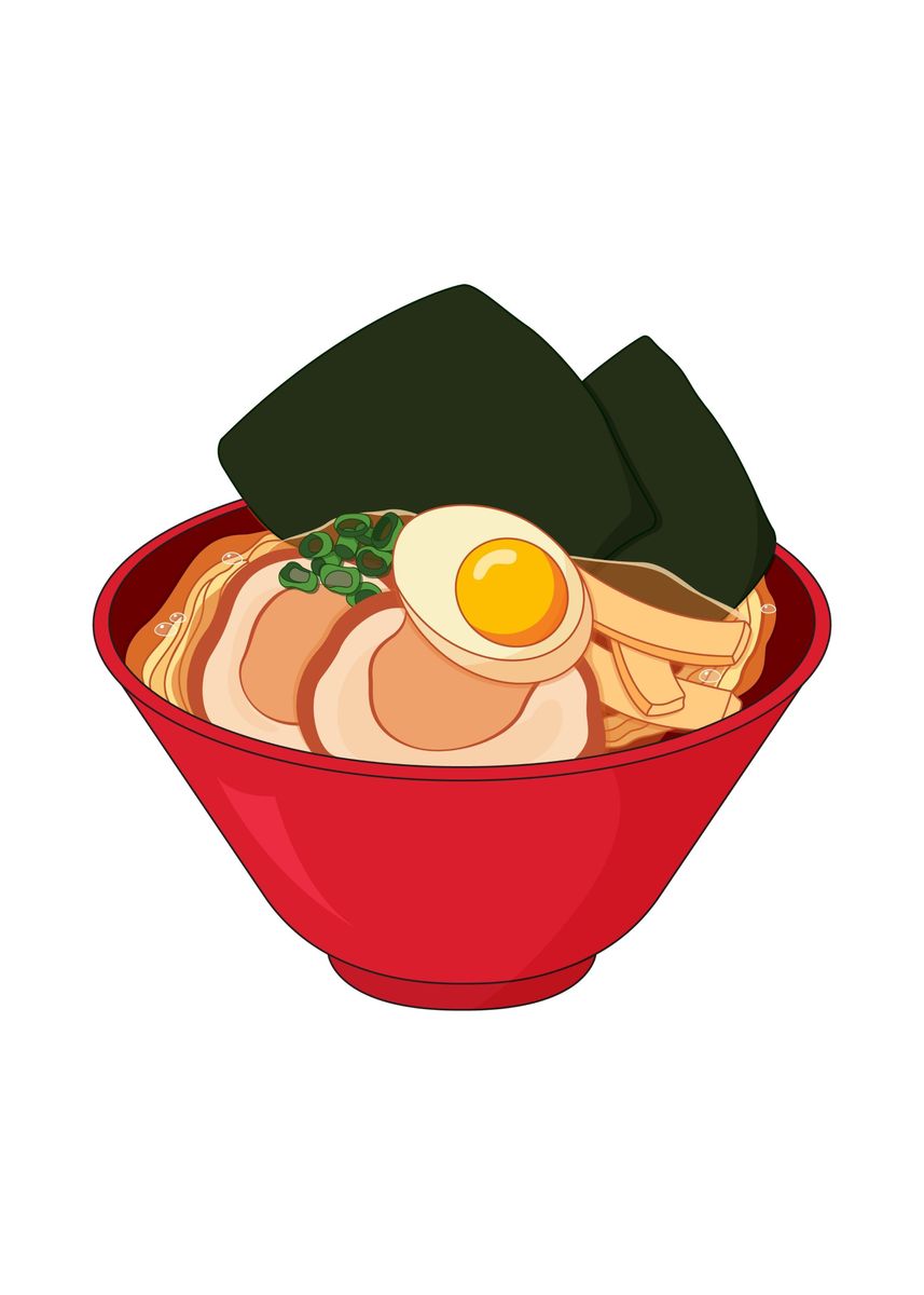 'Japanese Food' Poster, picture, metal print, paint by Dyn Creative ...