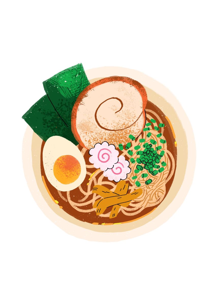 'Japanese Food' Poster, picture, metal print, paint by Dyn Creative ...