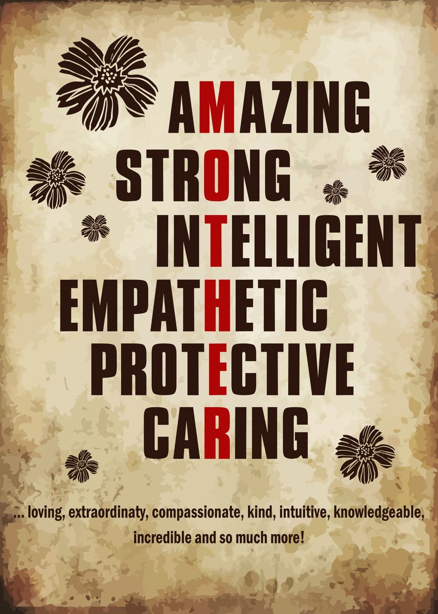 'Mothers Day Gift for Mom' Poster, picture, metal print, paint by Nice ...