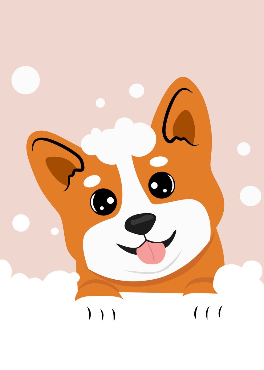 'dogs' Poster, picture, metal print, paint by iwak ayam | Displate