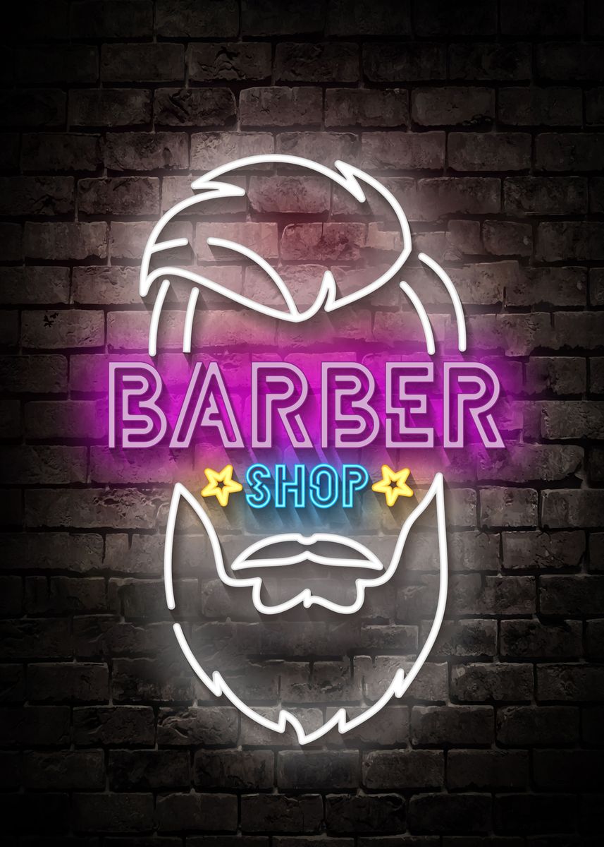 'Barber Shop ' Poster by Aamir Brock | Displate