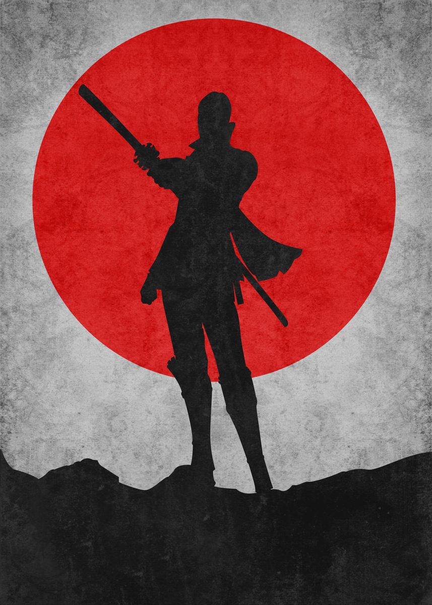 'Samurai V1' Poster, picture, metal print, paint by Art Fundamentals ...
