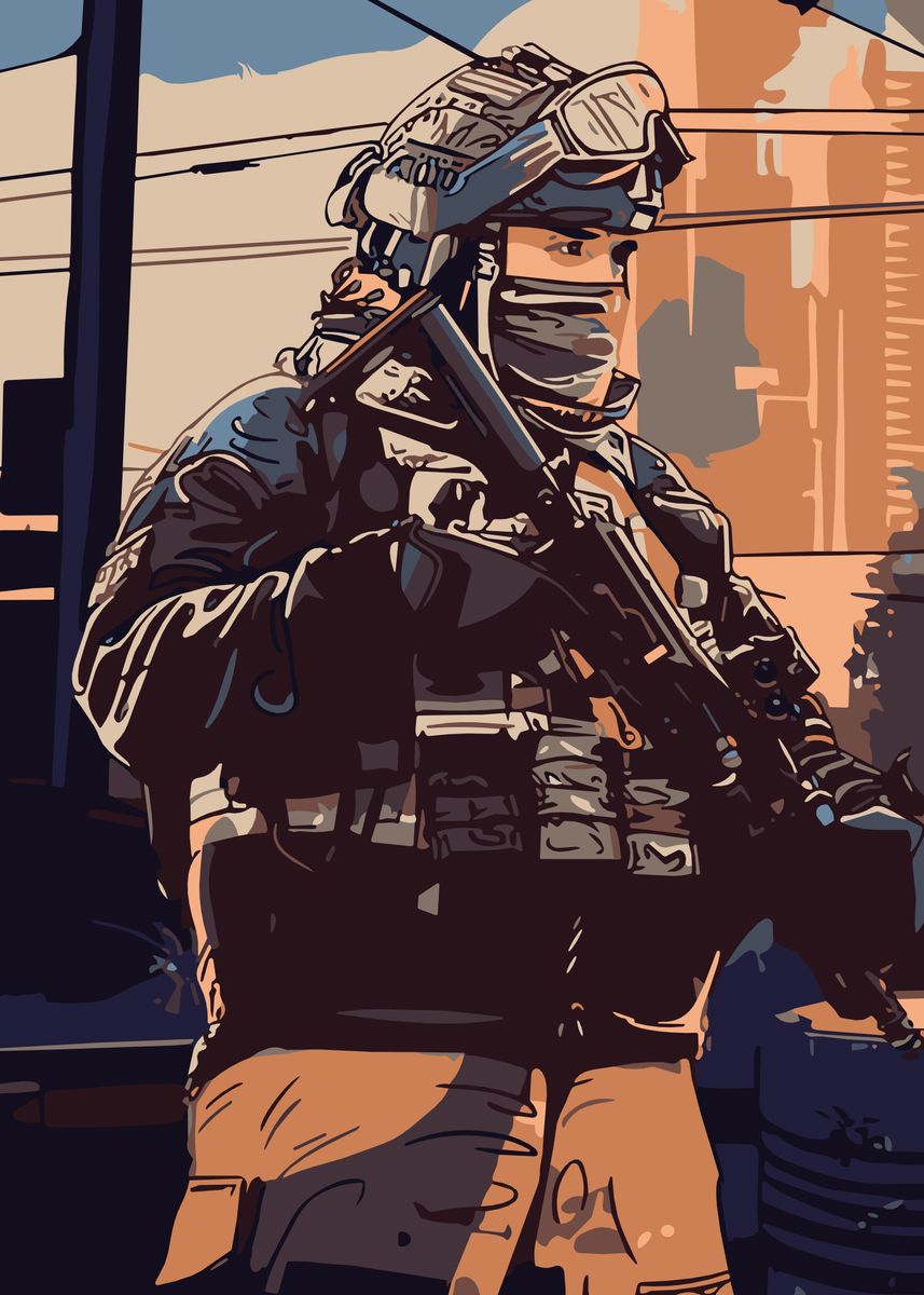 'Escape from Tarkov game' Poster, picture, metal print, paint by word ...