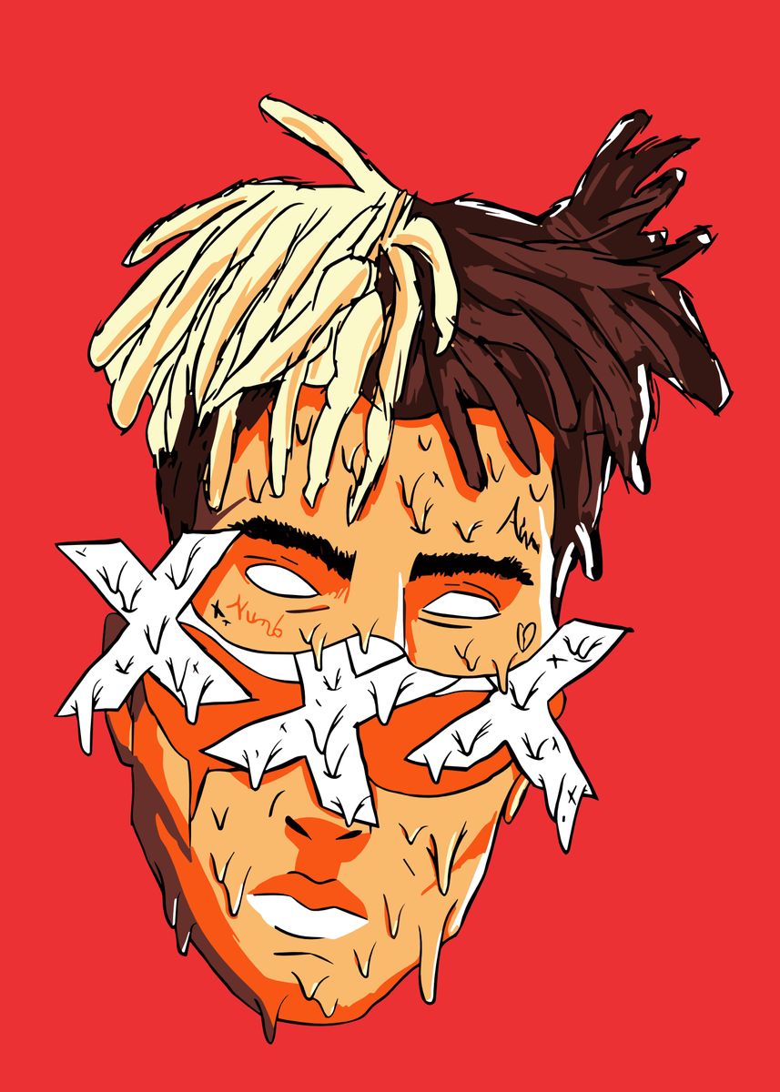 'XXX Tentacion Rapper Music' Poster, picture, metal print, paint by ...