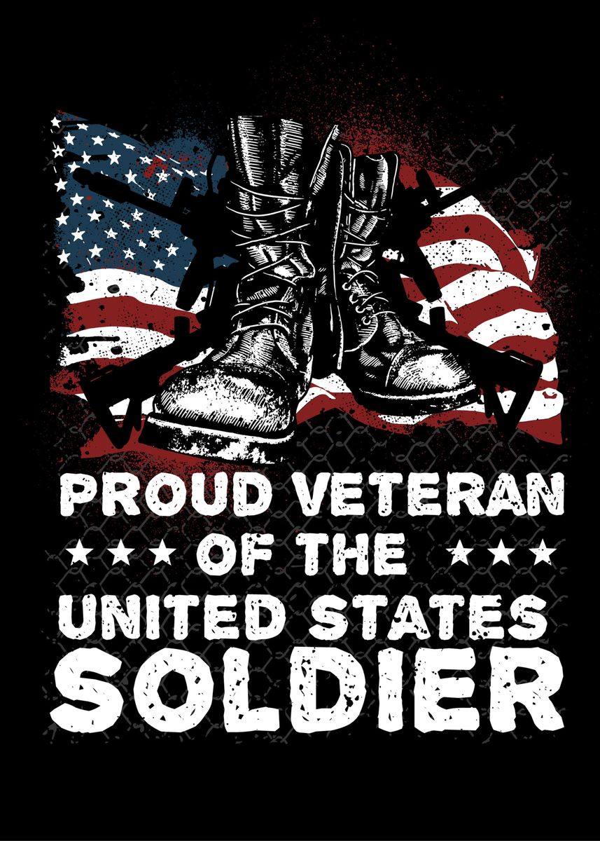 'United states solider ' Poster, picture, metal print, paint by Marlena ...