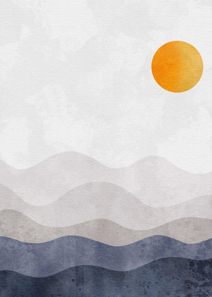 'Sunny Watercolor' Poster by Yudha Anggara | Displate