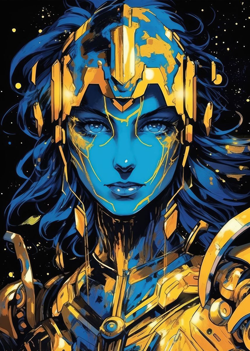 'Futuristic Elegance' Poster, picture, metal print, paint by murtzart ...