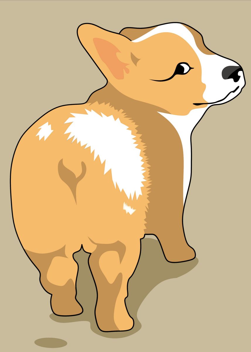 'dogs' Poster, picture, metal print, paint by iwak ayam | Displate