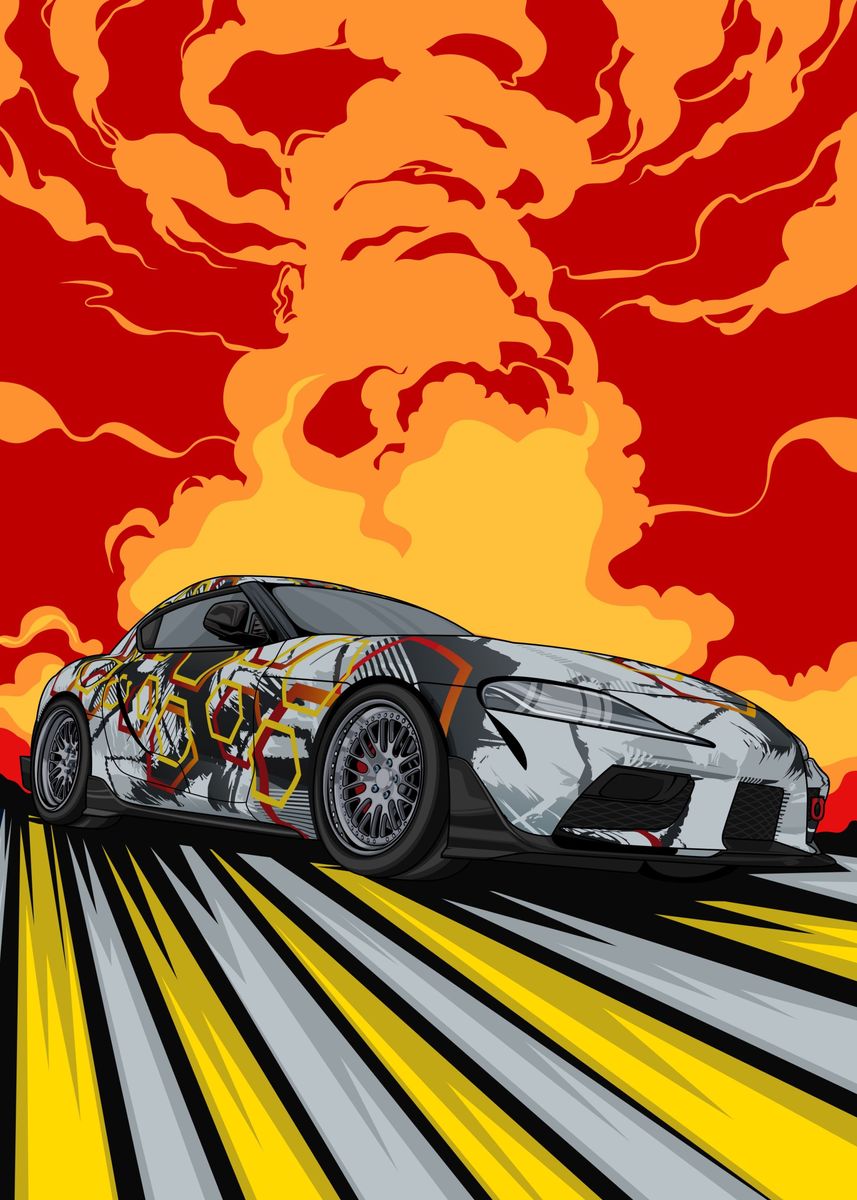 'Supra' Poster, picture, metal print, paint by ikri an | Displate