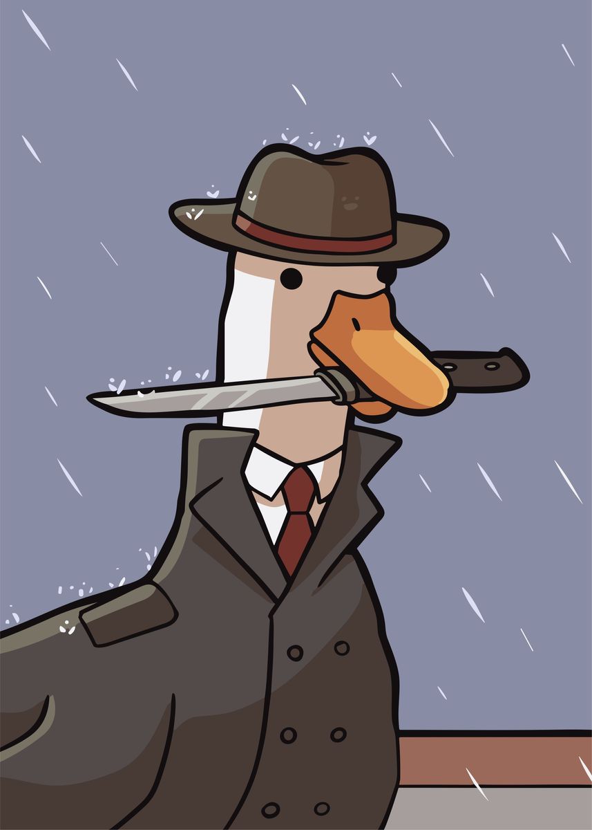 'Goose Game' Poster, picture, metal print, paint by BuRock | Displate