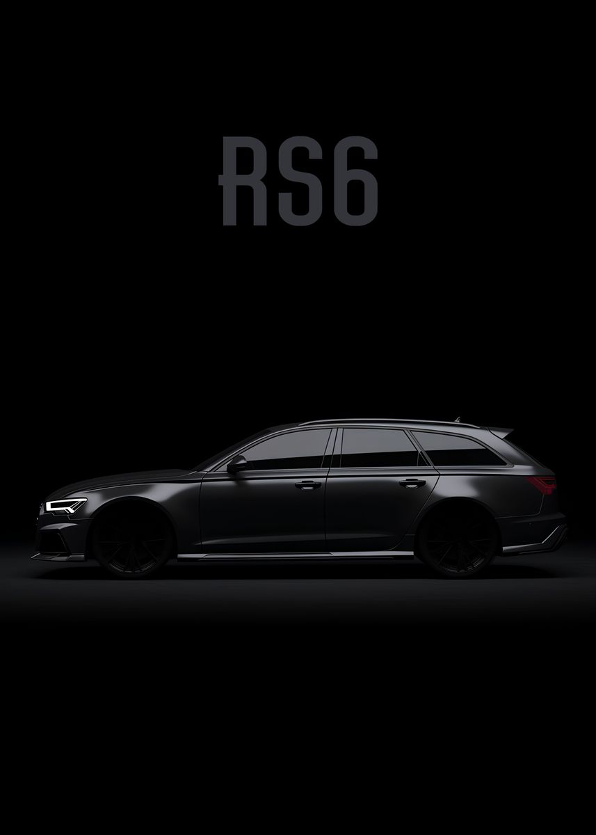 'RS6 Sport car' Poster, picture, metal print, paint by Masje Studio ...