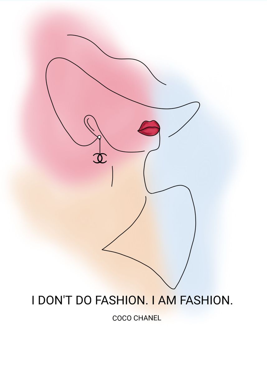 'Chanel Fashion ' Poster, picture, metal print, paint by Anam Hanif ...